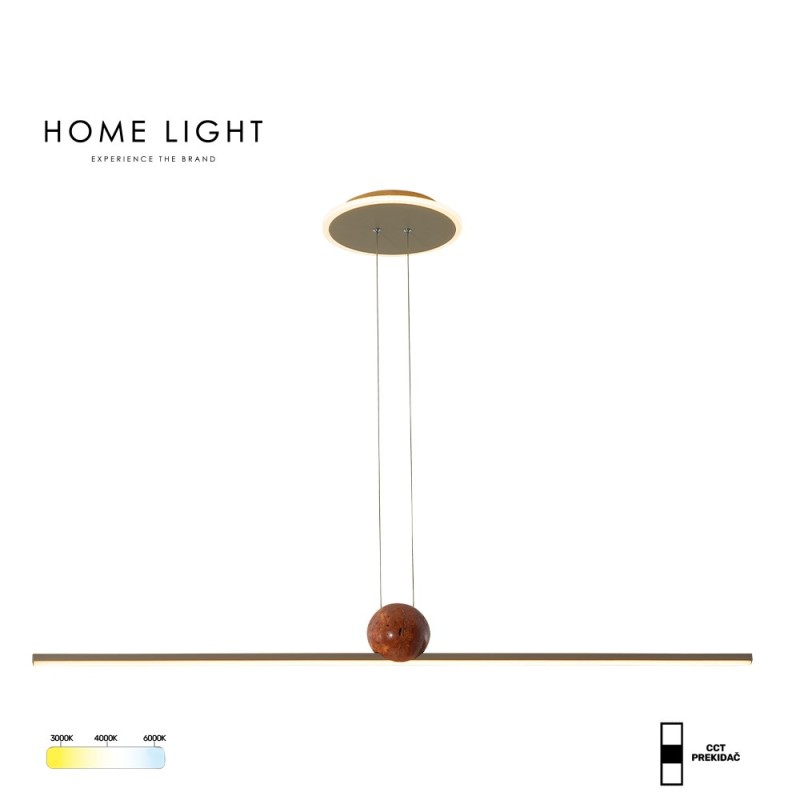 SOLEA 166 LUSTER 24W CAPPUCCINO/CRVENA CCT HOME LIGHT