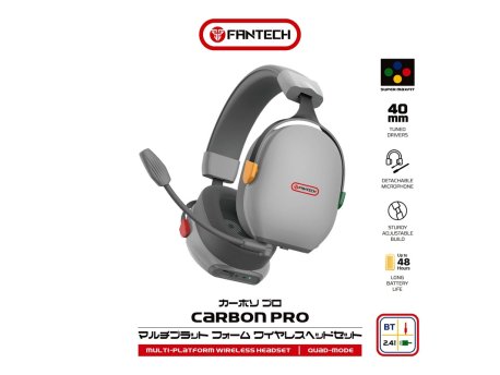 FANTECH Bluetooth slušalice Carbon Pro WHG06 sive