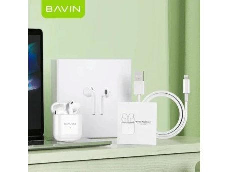 Bavin Slušalice AirPods + kabl lightning bela