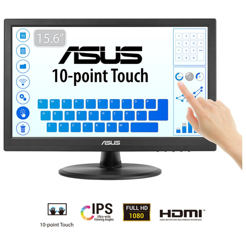 Monitor 16 Asusu VT169HE Touch 1920x1080/IPS/60Hz/5ms/VGA/HDMI