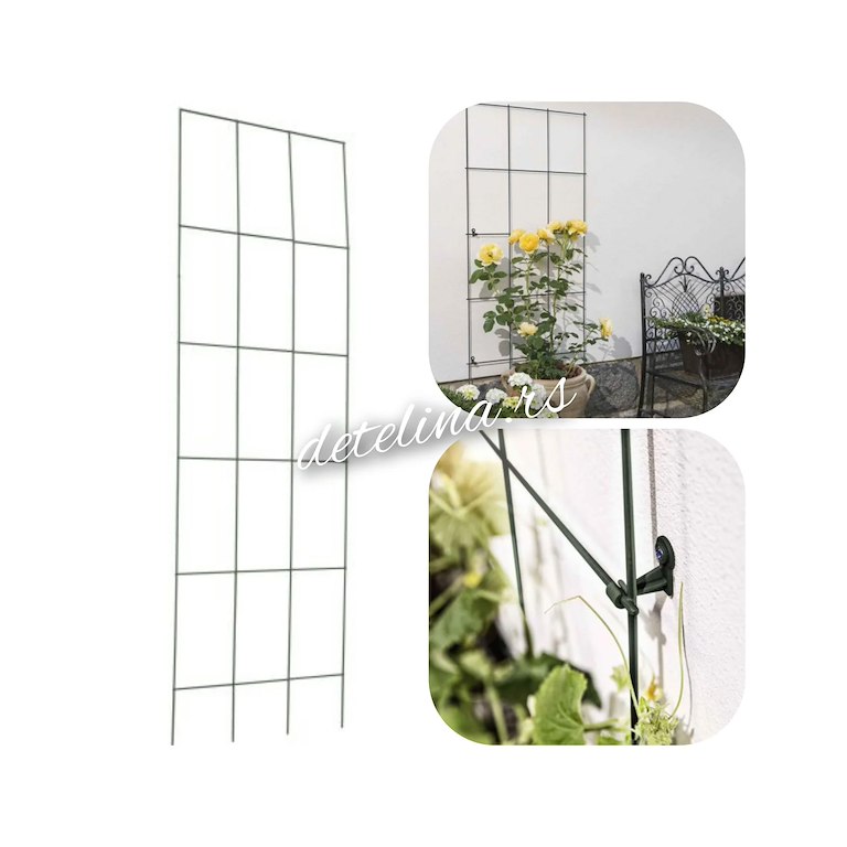 REŠETKA ZA PUZAVICE 60x 150cm. METALNA ZELENA