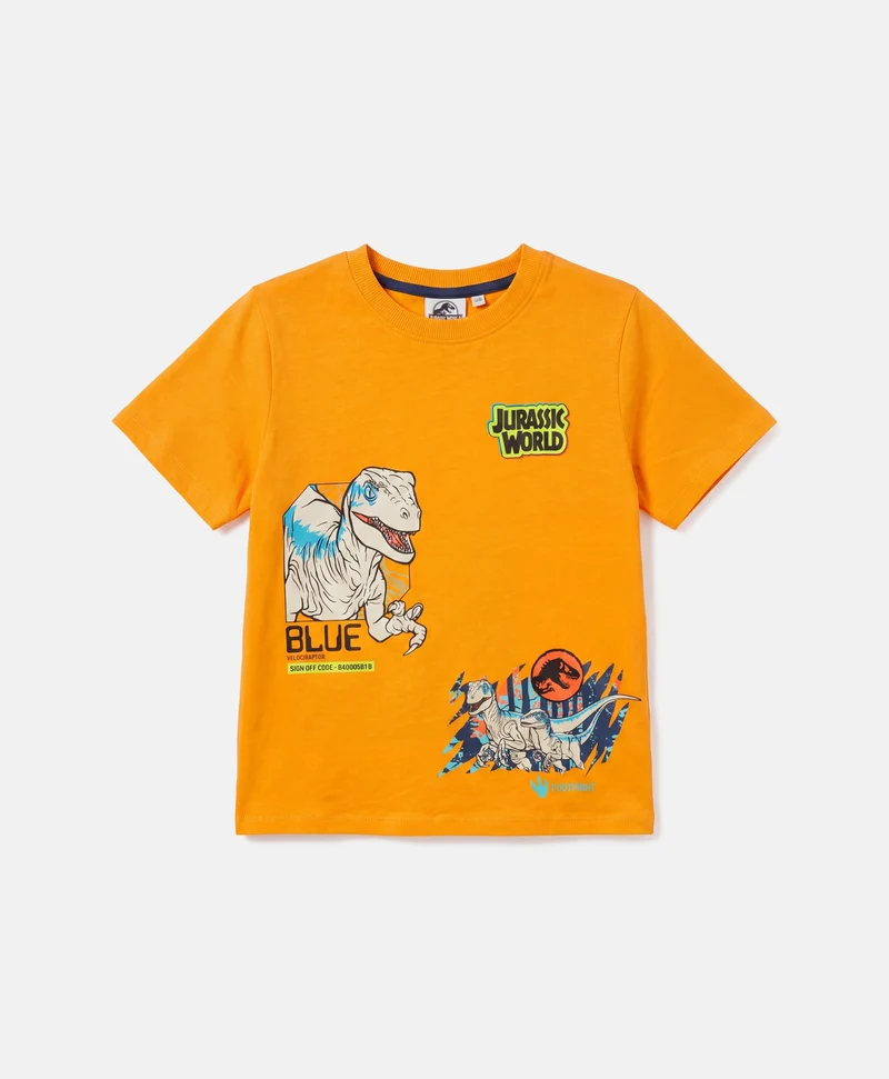 Majica za dečake sa motivom dinosaurusa Jurassic World 100% pamuk