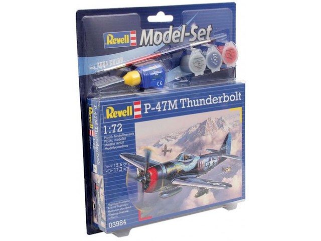 Revell maketa aviona sa priborom Model Set P-47M Thunderbolt RV63984/5006