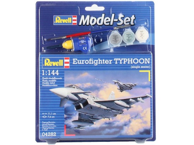 Revell maketa aviona sa priborom Model Set Eurofighter Typhoon RV64282/5006