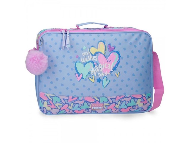Torba za laptop ili školska torba 38cm Movom Best Wishes purple 32153