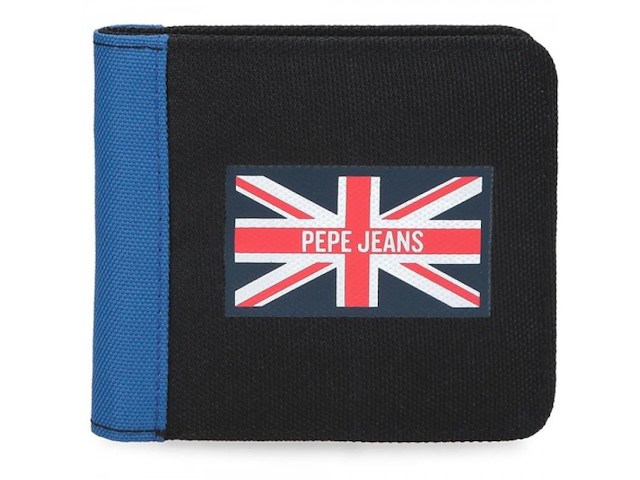 Novčanik na preklop 10.5cm Pepe Jeans Henry black 61582