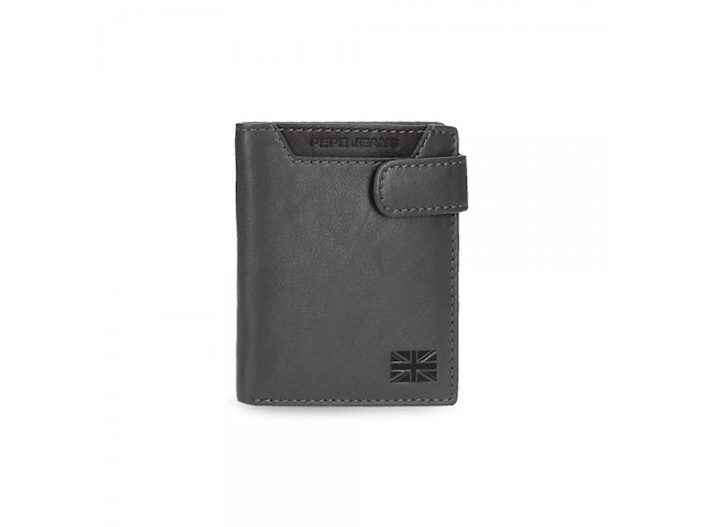 Kožni novčanik na preklop PJL Indiana grey 75312