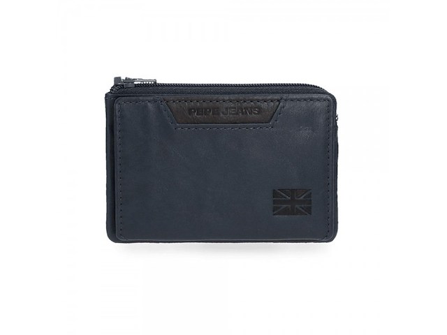 Muški novčanik od prirodne kože Pepe Jeans Indiana navy 75302