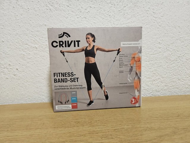 Crivit Fitness Band Set elastičnih traka za vezbanje