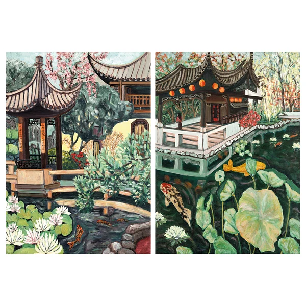 Slika, graciozni paviljon, 50x70 cm
