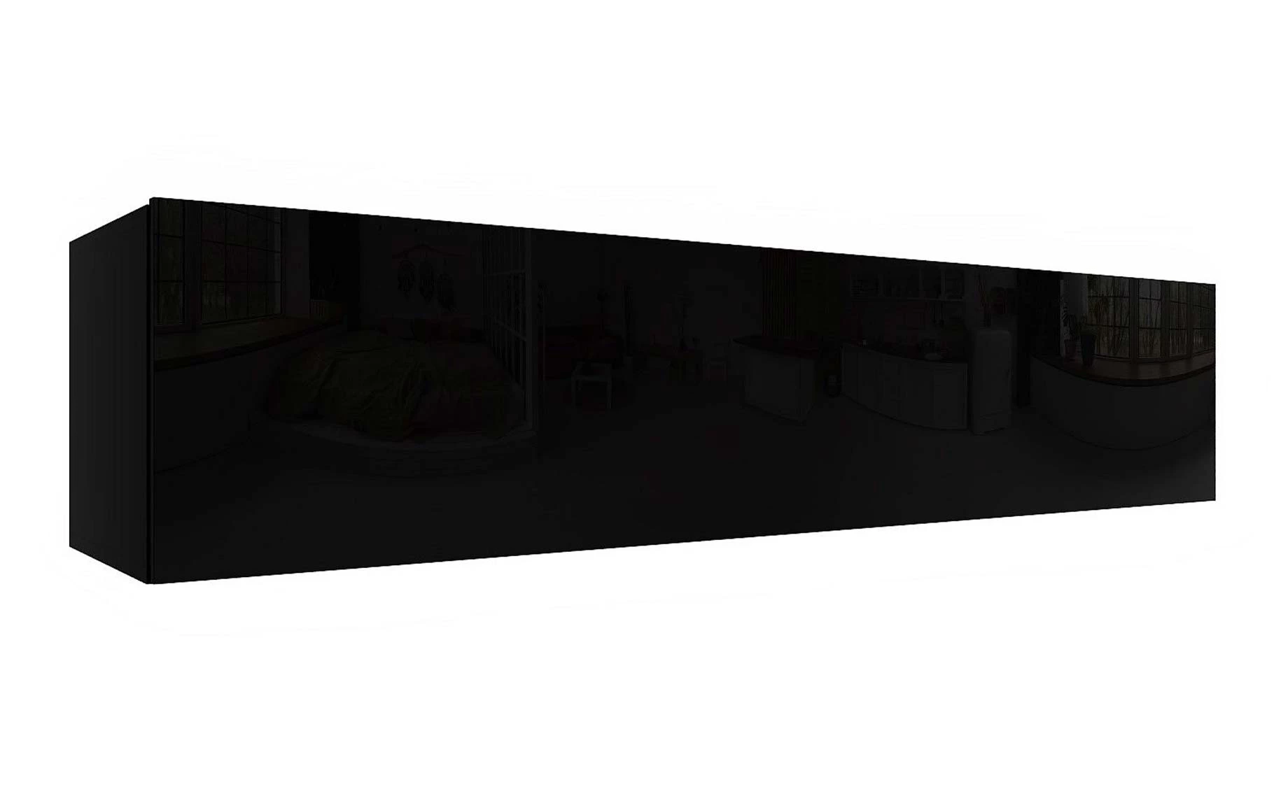 Izumi tv komoda 1 vrata 140x40x36,8 cm crna v.sjaj
