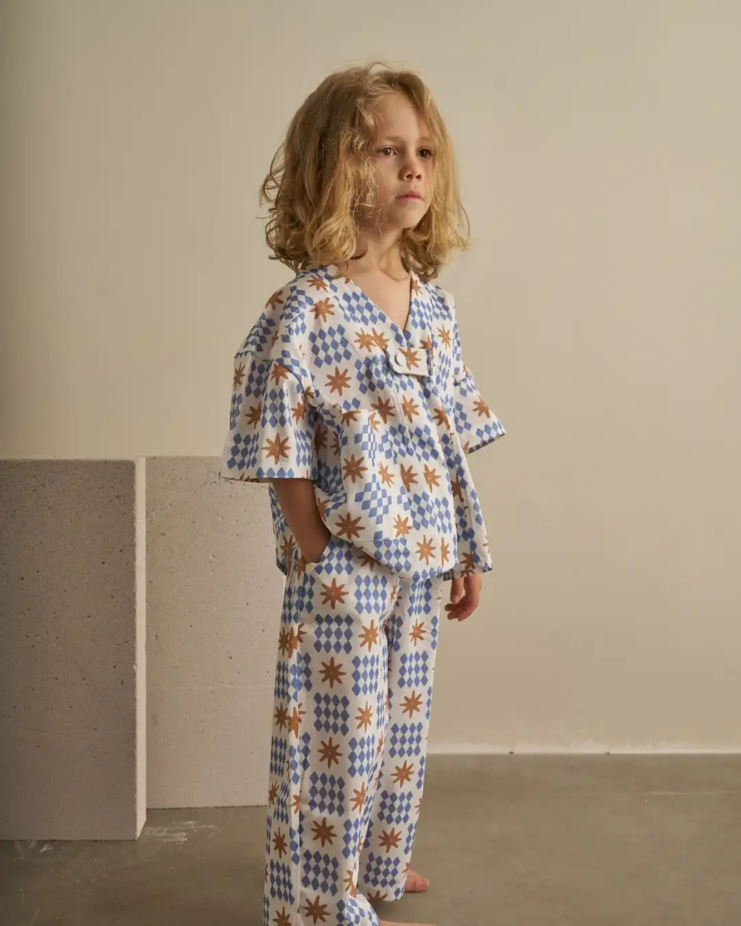 Oversize komplet kimono košulja i pantalone Sailor