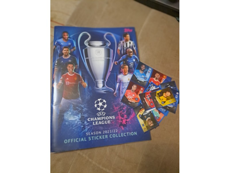 Topps Liga Šampiona 2021-22 - PRAZAN album + sličice