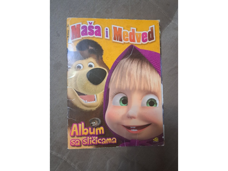 Maša i Medved album - POPUNJEN nedostaju Popi stikeri