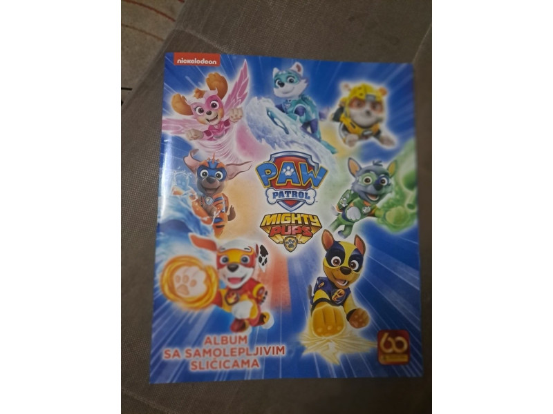 Panini Patrolne šape MIGHTY PUPS - POTPUNO PRAZAN album