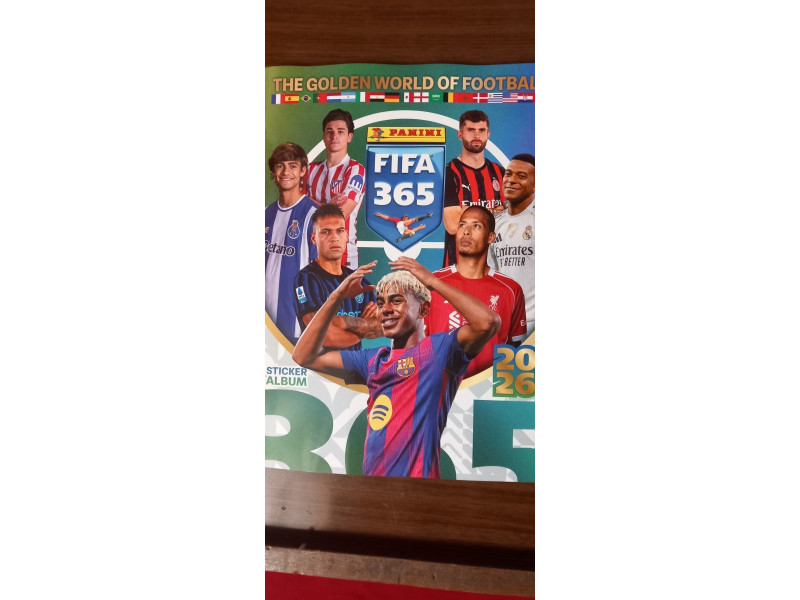 PANINI FIFA 365 2026 PRAZAN ALBUM NAJNOVIJE