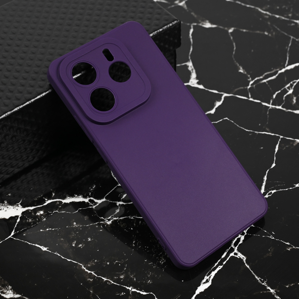 Maska za Xiaomi Redmi Note 14 5G mat Teracell Giulietta tamno ljubičasta