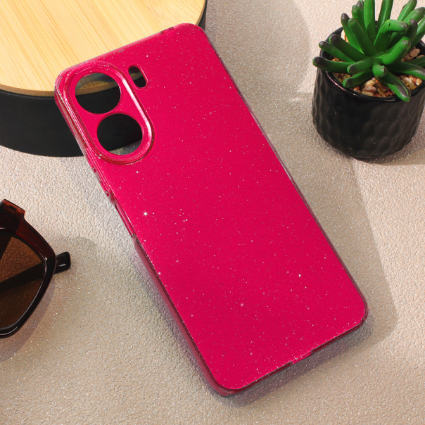 Maska za Xiaomi Redmi 13C Sparkle Dust bordo