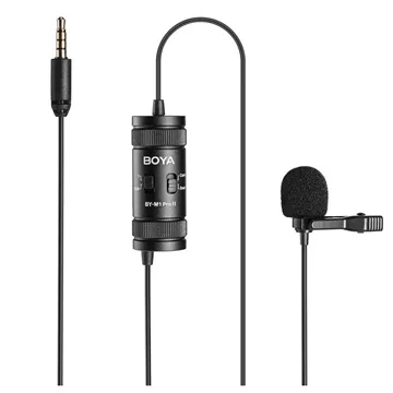 BOYA BY-M1 PRO II WIRED LAVALIER MICROPHONE WITH 6M CABLE