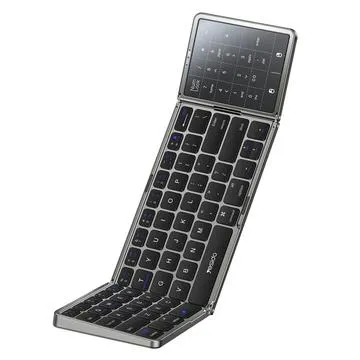 YESIDO KB49 TRI-FOLD WIRELESS KEYBOARD WITH TOUCHPAD, NUMERIC KEYPAD, STAND - ENGLISH