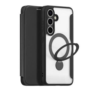 SAMSUNG GALAXY S25+ DUX DUCIS SKIN X PRO MAGNETIC FLIP CASE - BLACK