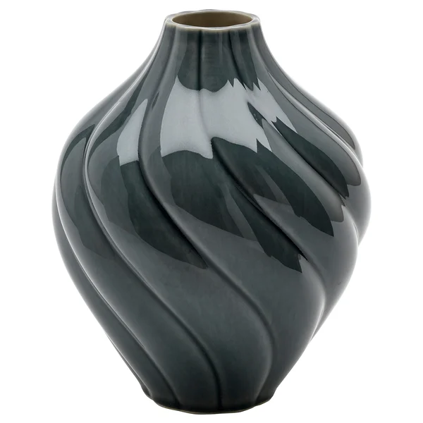 Vaza, sivo-plava, 22 cm