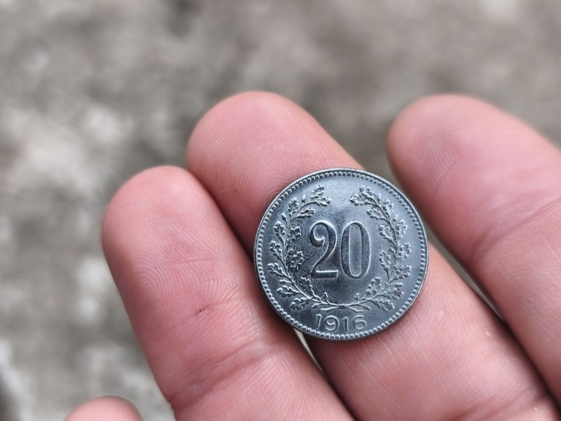 Austrija 20 heller 1916 UNC