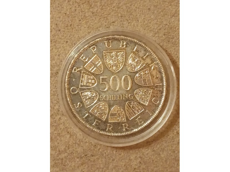 500 Schilling 1982g. Srebro 24g.