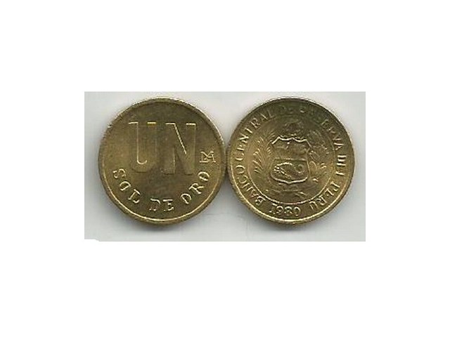 Peru 1 sol de oro 1980. UNC/AUNC