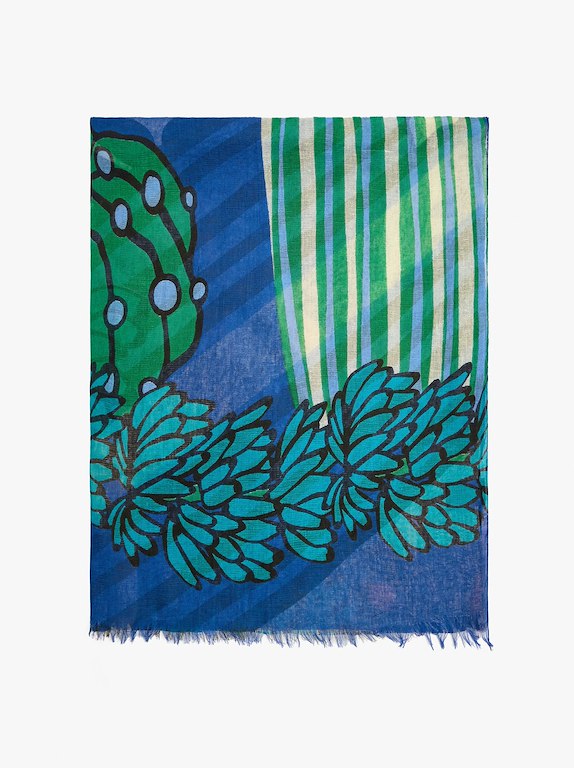 PRINTED SCARF WITH 100% COTTON