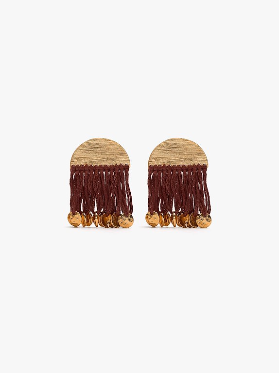 CENTRE EARRINGS WITH FRINGES