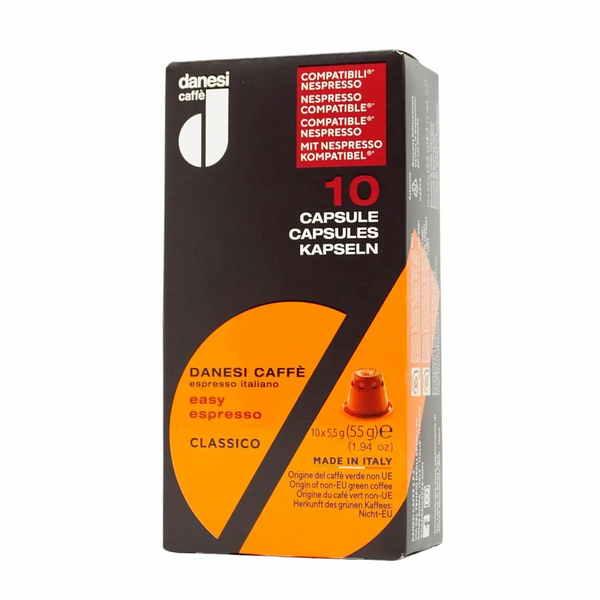 Danesi Classico 10/1 Nespresso Kompatibilne Kapsule