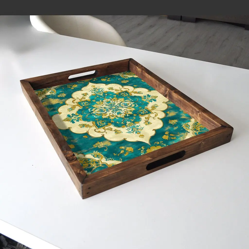 Aberto Design Poslužavnik REF033 48 x 38 x 4 cm, Šareni