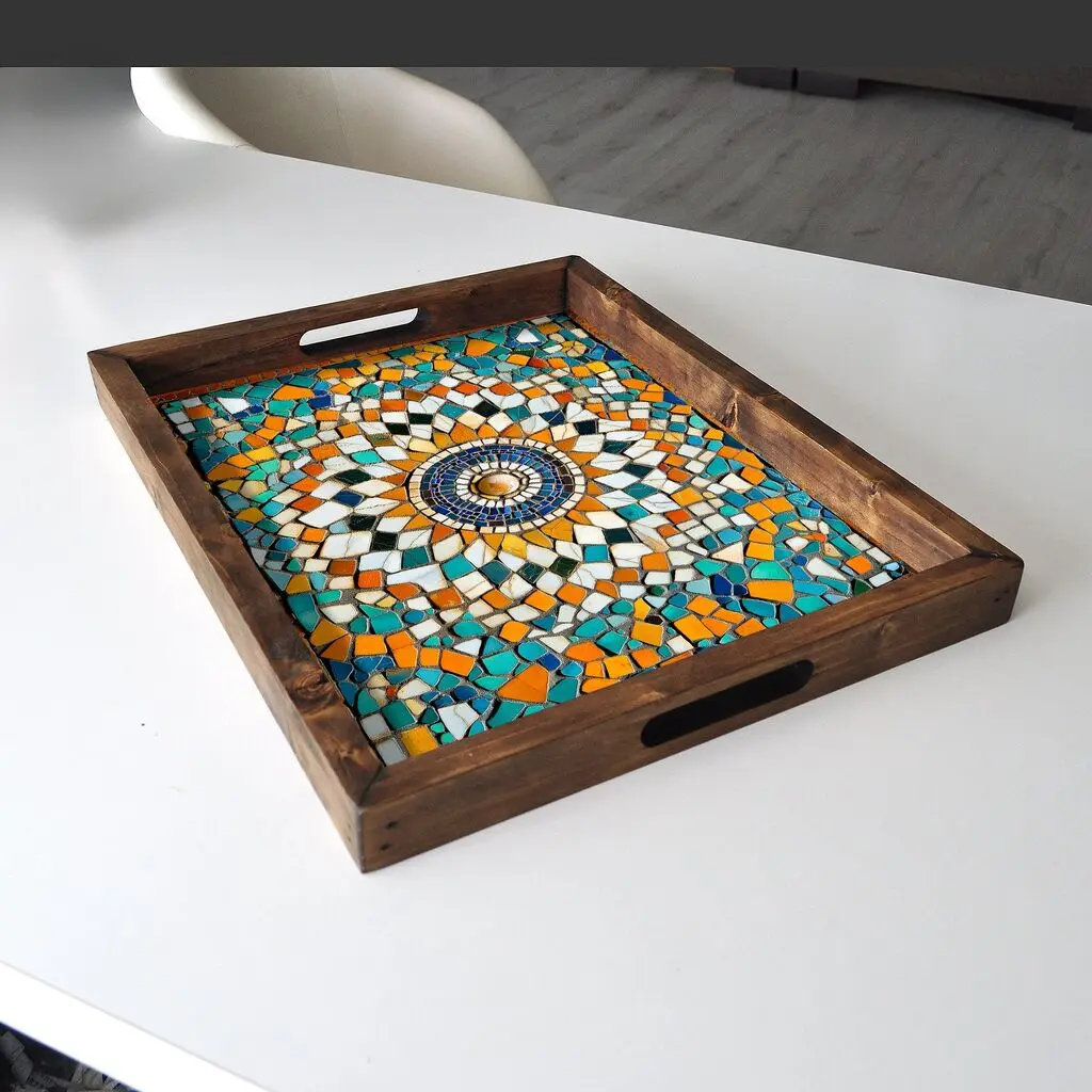 Aberto Design Poslužavnik REF004 48 x 38 x 4 cm, Šareni