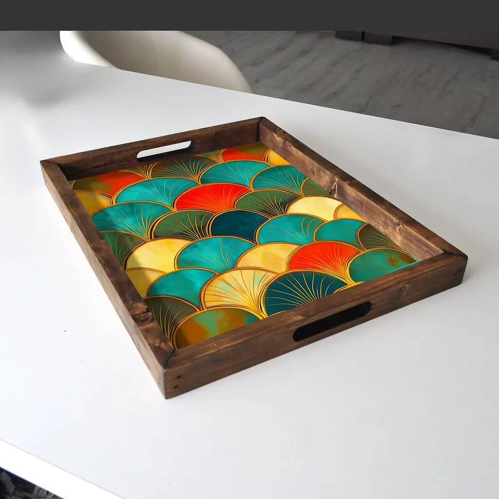 Aberto Design Poslužavnik REF007 48 x 38 x 4 cm, Šareni