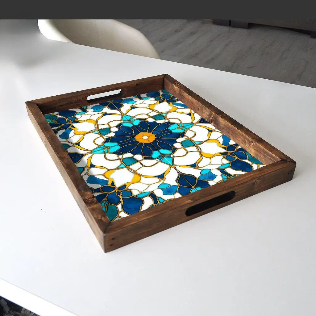 Aberto Design Poslužavnik REF020 48 x 38 x 4 cm, Šareni
