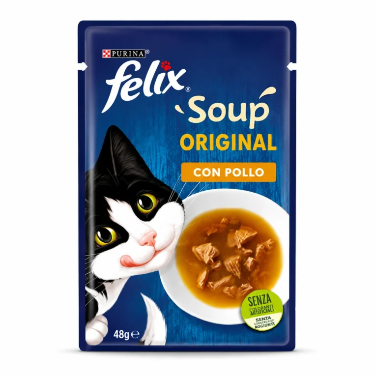 Felix Soup sa piletinom – obrok sa mnogo sosa za mačke 48 g
