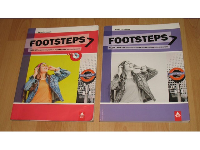 7. FOOTSTEPS 7 BIGZ UDZBENIK + RADNA SVESKA