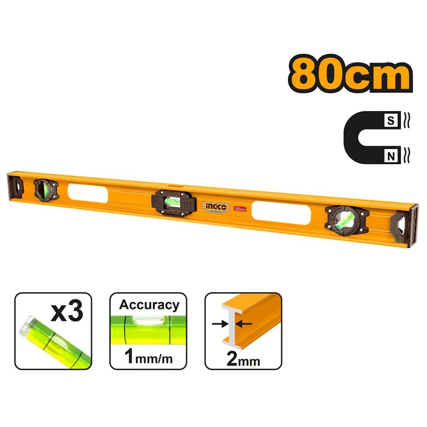 Ingco HSL28080 Libela Spirit 80cm magnetna