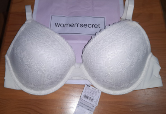 WS šampanj microfiber,cipka push up 80D NOVO!%
