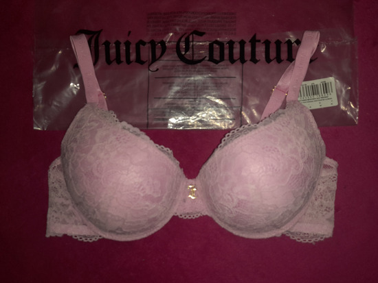 Juicy roze cipka zlatni logo push up 80C NOVO!%
