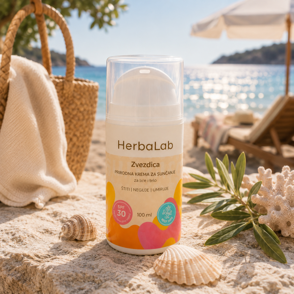 Zvezdica prirodna krema za sunčanje SPF 30 Herba Lab 100ml