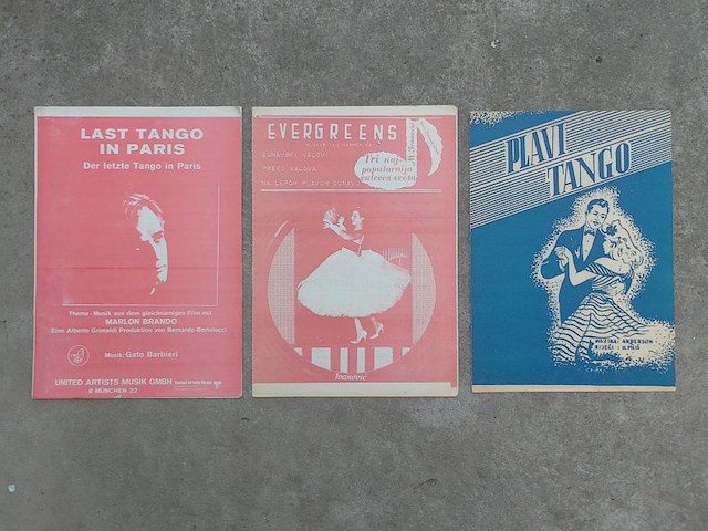 LAST TANGO IN PARIS, EVERGREENS, PLAVI TANGO