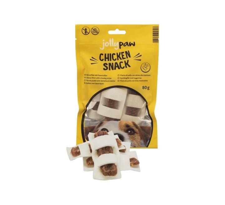JollyPaw Pileća grickalica sa trakicama za žvakanje 33POSJ7723032 - 50 g