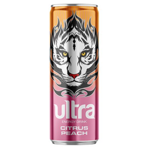 Ultra Energy Citrus Peach 0.25l, 12 komada