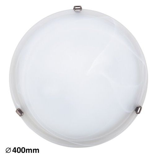 Rabalux Alabastro plafonjeraD40 E27 2x60Wbela/hrom