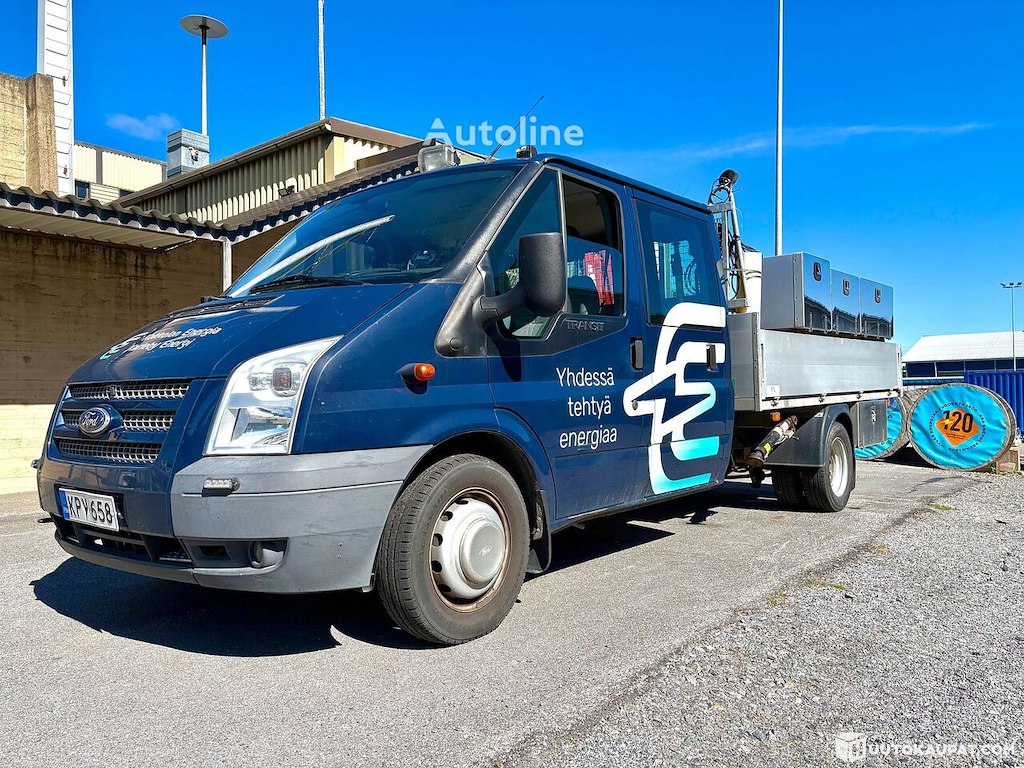 Prodaje se Ford TRANSIT 350L EF 2.2 TDCi 155 hp Trend N1 + Ferrari 330 crane, 20 kamion s ravnom platformom < 3.5t na aukciji