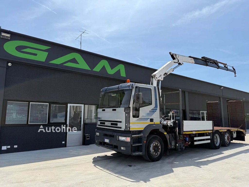 IVECO Eurotech 240E42 Pritsche mit Rampen und Kran kamion s ravnom platformom