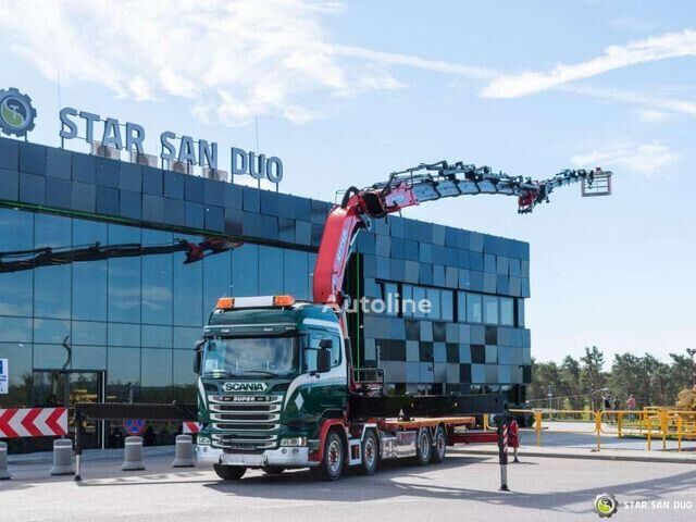 Scania R490 8x2 EFFER 955 Fly Jib Winch Basket Crane kamion šasija