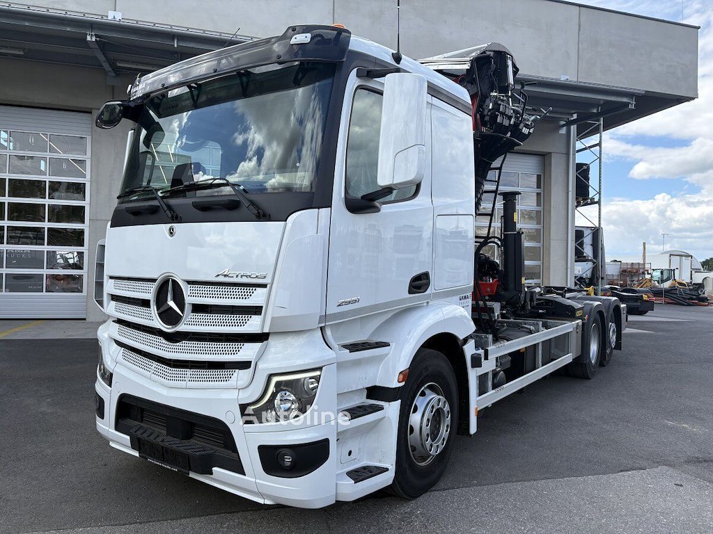 Novi Mercedes-Benz Actros 2551 6x2, Palfinger-Abrollkipper mit Schrottkran, Lenk-L kamion rol kiper